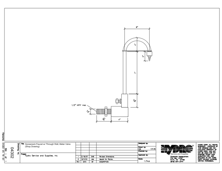 Gooseneck - Through Wall - Hydro Services